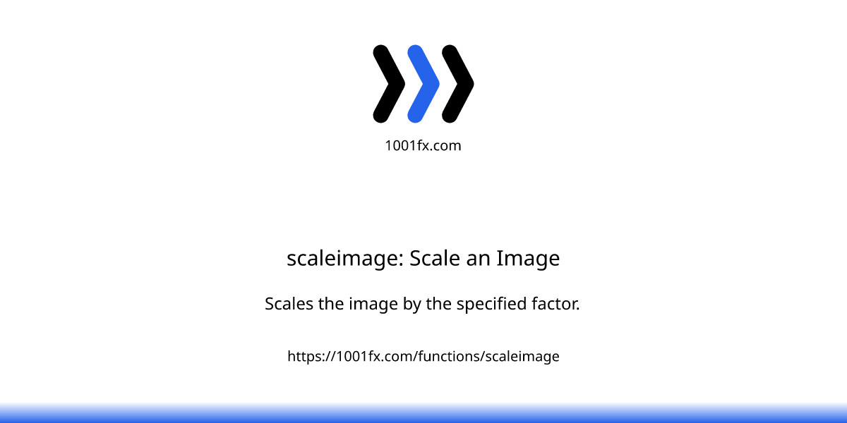 scaleimage: Scale an Image