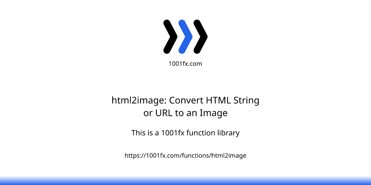 html2image: Convert HTML String or URL to an Image