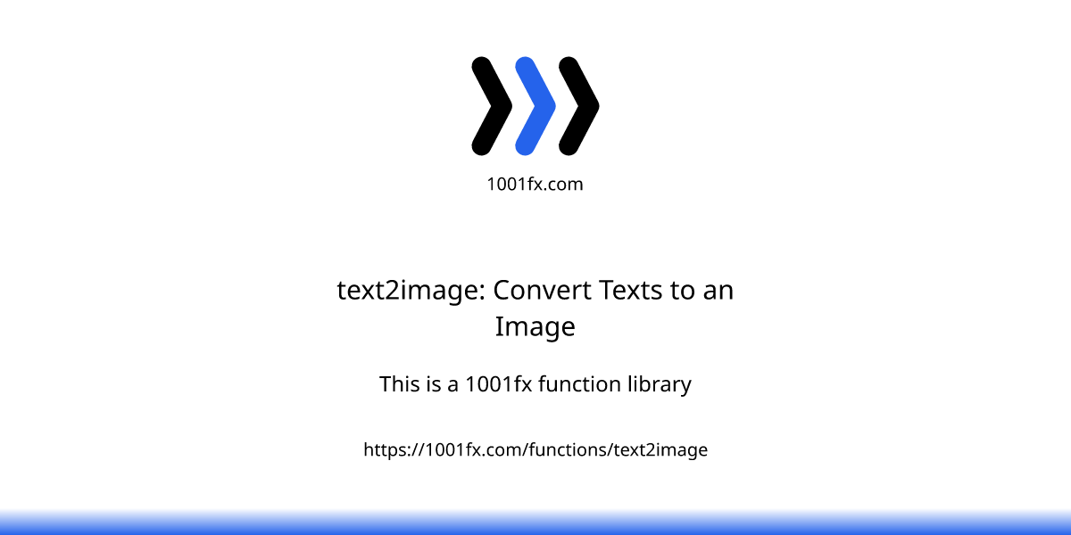 text2image: Convert Texts to an Image
